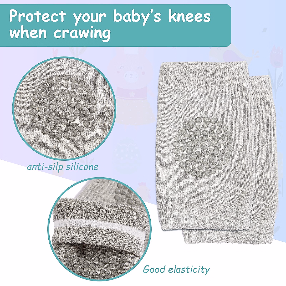 2 Pieces Baby Infant Toddler Helmet for Crawling Walking with 2 Pairs Knee Pads Socks No Bump Baby Toddler Safety Helmet Head Protector for Baby Walking Crawling Running (Soccer, Owl Style)