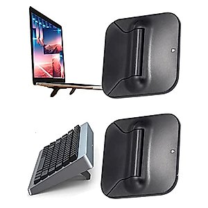 Mini Laptop Stand, Keyboard Riser Stand, Invisible Ergonomic Laptop Holder Stand Riser, Foldable Tablet Pad Phone Stand Lap Cooler for MacBook, Air, Pro, Lenovo, HP More (2PCS)