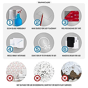 BRAINWAVZ Adhesive Blink Outdoor & Indoor Wall Mount, 3+1 Pack with Sync Module Camera Holder, No Hassle Installation, No Screws, Easy to Install, No Mess Bracket Stand, (White)