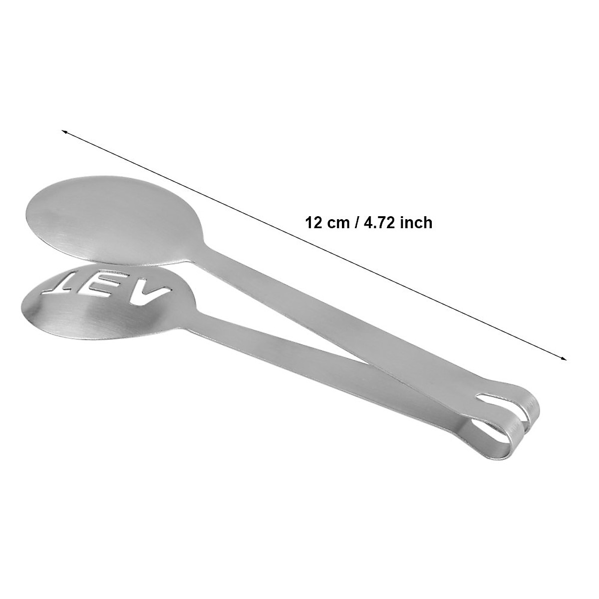 Gavigain Tea Bag Squeezer,Mini Stainless Steel Round Teabag Tongs Silver Tea Bag Strainer Clip Tea Bag Holder for Gripping Ice and Loose Tea Loose Leaf