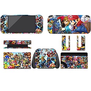 SadSkins Full Wrap Skin for switch oled Anime, Protector Skin Cover Matte Vinyl Decal Stickers（Only switch oled）