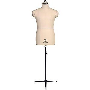 lyf Plus Size Sewing Male Mannequin Torso with Tripod Stand, Mens Dressmakers Manikin Body, for T-Shirts/Jackets Teaching Dress Forms ( Size : XXXL 110 )