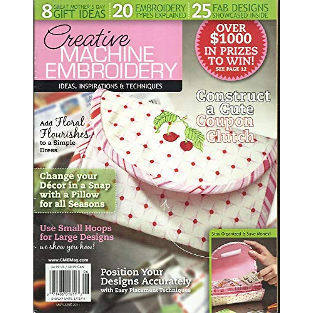 CREATIVE MACHINE EMBROIDERY, IDEAS INSPIRATIONS & TECHNIQUES MAY/JUNE, 2011