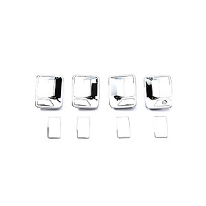 Putco 401209 Chrome Trim Door Handle Covers without Passenger Keyhole for Super Duty (4 Door)