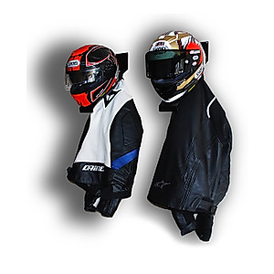 Mesa Metal Works Motorcycle Helmet Holder - Helmet Wall Mount - Helmet Rack - Helmet Display - Helmet Storage Rack - Made in USA