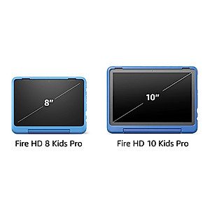 New Amazon Fire HD 8 Kids Pro tablet, ages 6-12. Bright 8" HD screen, includes ad-free content, parental controls, 13-hr battery, slim case for older kids, 32GB, Jungle Cat, (2024 release)