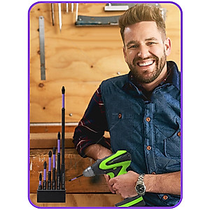 Magnetic Screwdriver Bits - D1 Anti-Slip And Shock-Proof Bits With Phillips Screwdriver Bits - Long Phillips Head Drill Bit - Upgraded High Hardness and Strong Magnetic Bit