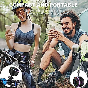 BassPal Bluetooth Speakers, IPX7 Waterproof Shower Speaker, Portable Speaker with LED Display, FM Radio, Suction Cup, Light Show, Built-in Mic, Best Gifts for Pool Beach Home Party Travel Outdoors