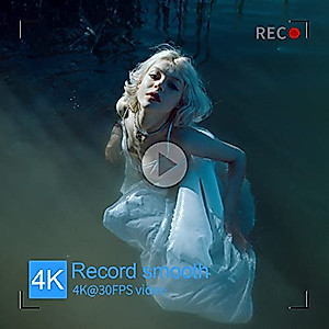 Digital Camera for Photography VJIANGER 4K 48MP Vlogging Camera for YouTube with WiFi, 16X Digital Zoom, 52mm Wide Angle & Macro Lens, 2 Batteries, 32GB TF Card(YL24-Blue)