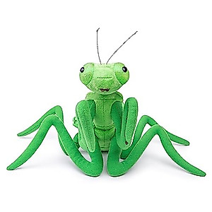 ZHONGXIN MADE Simulation Green Big Sword Mantis Plush Toy, Soft Mantis Stuffed Animal, 14 inch Soft Toy for Kids