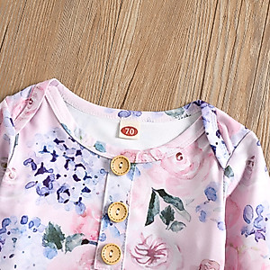 Fuzbavo Newborn Baby Girls Boys Cotton Sleeper Gown Infant Knotted Gown Hat Set … (Pink)