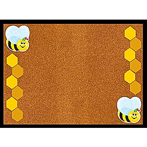 Bee Bulletin Board Set - Bumble Bee Bulletin Board Border, Honey Bee Cutouts for Classroom, Mini Reward Card |for Back to School Bees Hive Theme Wall Decorations, Gender Reveal, Birthday Party Decor