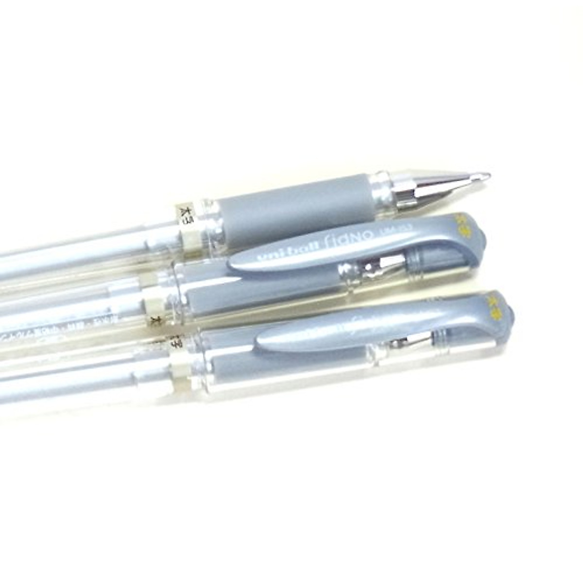 Uni-ball Signo Broad Point Gel Impact Pen Silver Ink, 1.0mm, 3 pens per Pack (Japan import) [Komainu-Dou Original Package]