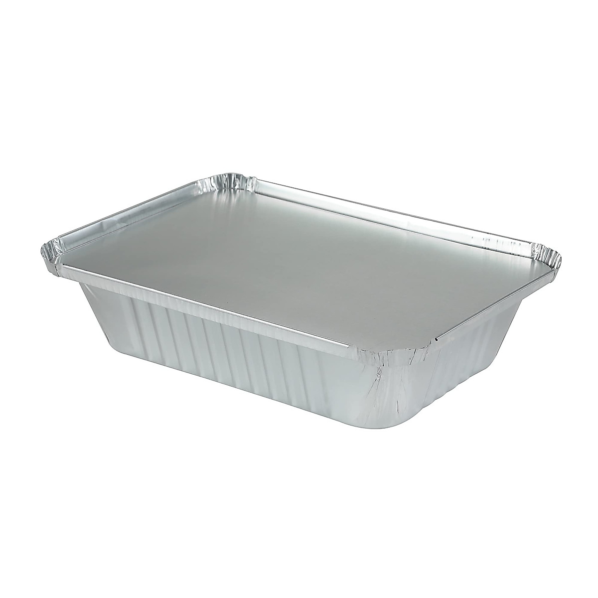 Waytiffer 25Pack Disposable Aluminum Foil Pans Heavy Duty Premium Bread Tins 2.25LB - Capacity 8.5x6.3” Takeout Pans, Tin Foil for Reheating, Baking, (25 Pack with Cardboard Lids)