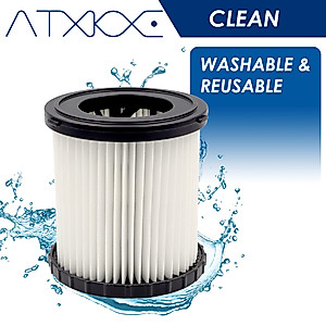 2 Packs of DCV5801H Wet Dry Vacuum Hepa Replacement Filter,Compatible for dowalt DCV580 & DCV581H,Washable and Reusable