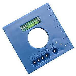 Offset Ruler Trim ZRM&E Blue Measuring Tool Window Cutting Parallel Lines Corners Position Mark Tools for Nails, Screws or Cutting Marking Offset, 5 in 1 Multifunction Ruler