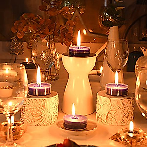 Zest Candle 12-Piece Tealight Candles, Mega Oversized Blue s