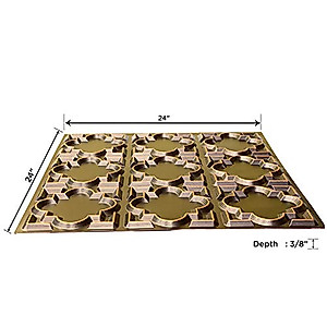 Casablanca-Faux Tin Ceiling Tile - Antique Copper 25-Pack