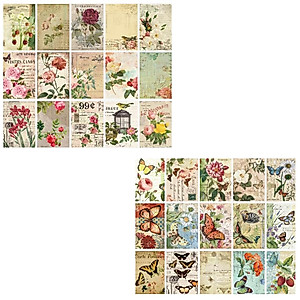 150pcs Vintage Scrapbooking Paper,Old Book Page Music Notes Background Material Paper for DIY Decoupage Junk Journal Scrapbooks Supplies