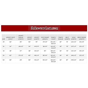 Plus Mens Deluxe Jack Sparrow Pirate Costume, Disney Pirates of The Caribbean Captain Jack Sparrow Adult Costume 4X Brown