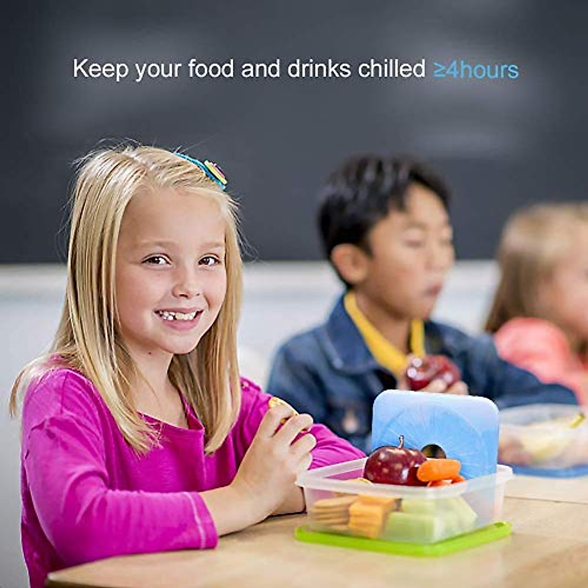 OICEPACK 10 × Cool Coolers Slim Ice Packs Quick Cooling & Long-Lasting for Lunch Box | Lunch Bags | Freezer Packs Reusable Cool Pack | Ice Packs for Office/Jobsite/Camping/Beach/Picnics/Golf