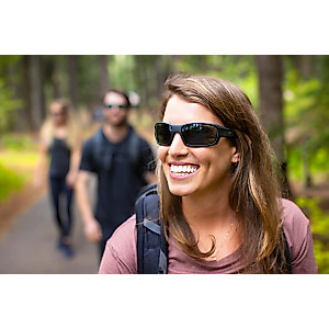 Wiley X Rebel Sunglasses, Safety Glasses for Men and Women, UV Eye Protection for Shooting, Fishing, Biking, and Extreme Sports, Matte Black Frames, Tinted Lenses
