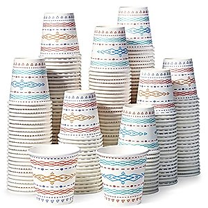 Grotreco 3oz Disposable Bathroom Cups, 300 Pack Small Paper Cups, Mini Mouthwash Cups, Paper Espresso Cups, Drinking Cups for Water, Juice, Coffee, Perfect for Party Home and Office