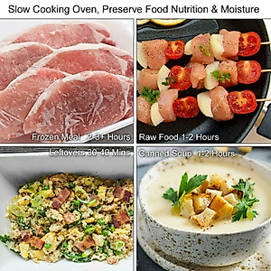 Portable Oven 12V Car Food Warmer Large Electric Lunch Box Personal Microwave Reheating & Raw Food Cooking in Car, Truck, Travel, Camping, Office,Work(Black)