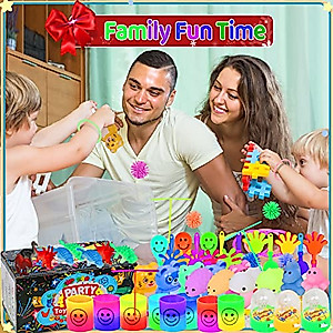 100 Pcs Party Favors Toy Assortment, Carnival Prizes Treasure Box Birthday Party, Goodie Bag Stuffers for Kids, Pinata Filler, Birthday Gift Toys, Stocking Stuffers, Party Favors for Kids 4-8, 8-12