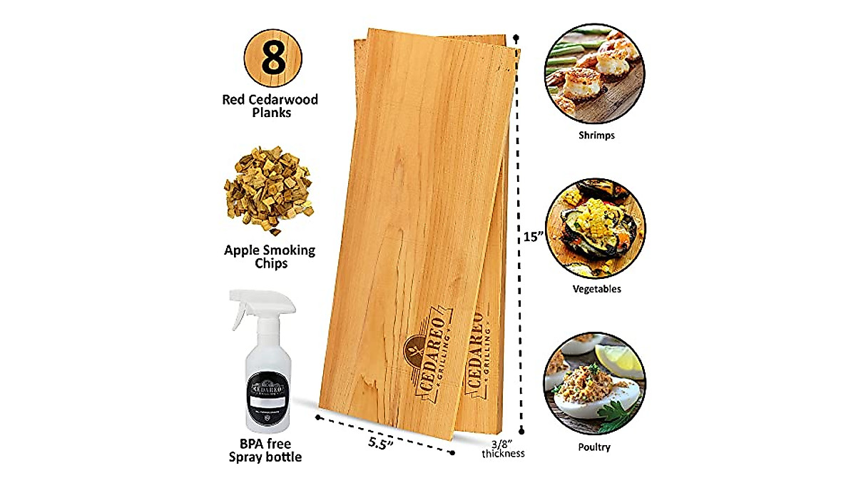 CEDAREO Cedar Grilling Planks Set - Elevate Your BBQ
