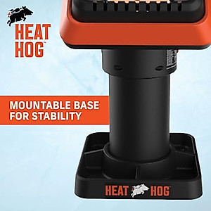 Heat Hog 4,000 BTU Portable Propane Radiant Space Heater, Indoor, Outdoor, Garage, Camping, Outdoor Sports, Boating, RVs, Angled Design, Gas Powered