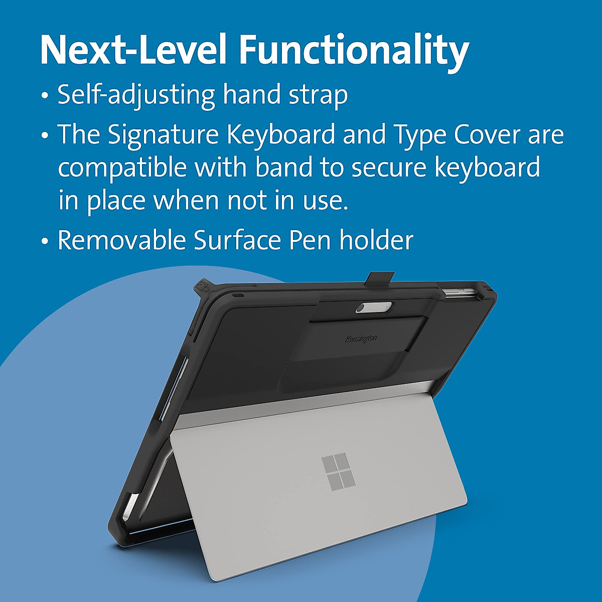 Kensington Blackbelt Rugged Case Surface Pro 11, Surface Pro 10, Surface Pro 9 (2022) - Black (K96540WW)