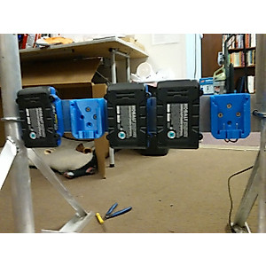 K24 Battery Mount Compatible with Kobalt 24Vmax KXT-424-03, KT-424-03, KT-624-03, KT-224-03 Battery Adapter Holder Mount DIY w/12 Hi-Temp 16AWG Wired terminals, Robots, Lights, eBikes PN K24-16