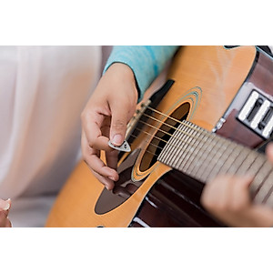 LRUIOMVE Gifts for Grandson Funny Stainless Steel Guitar Picks with Cowhide Leather Case - I Couldn't Pick a Better Grandson, for Grandson Musician Guitar Player Family Birthday Christmas Gift