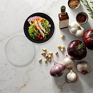 Eco One® 48oz Round BPA-free Container - Leakproof Food Storage Solution with Clear Lid - COMBO, 150 Count - Durable & Eco-Friendly