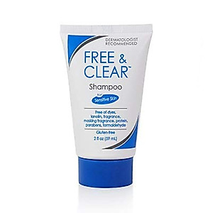 Free & Clear Shampoo, 2 Ounce Travel Size (Pack of 3)