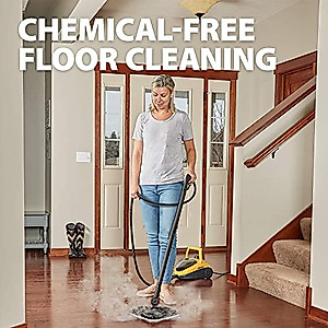 Wagner Spraytech C900134 925e Elite Steamer Multi-Purpose Mop with 20 Accessories for Chemical-Free Steam Cleaning, Hardwood Floors, Tile, and More