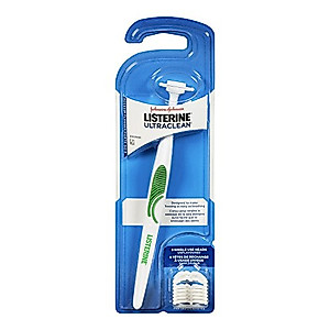 Listerine Ultraclean Access Flosser + 8 Refill Dental Flosser Heads, Oral Care and Hygiene