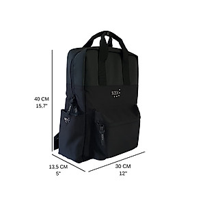 BIEN - Smart Backpack - Oslo backpack 19L-Vol. Laptop compartment water-resistant weight: 0.88 kg luggage strap security pocket water bottle compartment slim design (black)