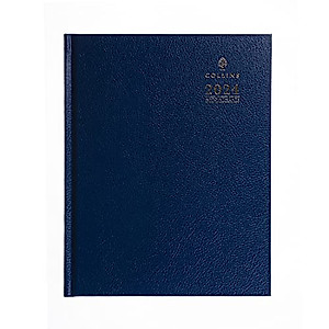 Collins Debden Collins Standard Desk 2024 Diary Quarto Week to View Business Diary (Appointments) - Business Planner and Organiser - January to December 2024 Diary - Weekly - Blue - A36.60-24