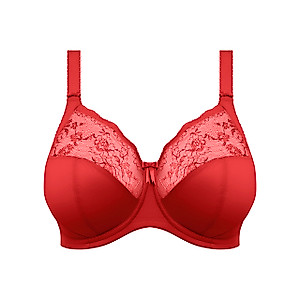 Elomi Morgan Stretch Lace Banded Underwire Bra (4111),40K,Haute Red