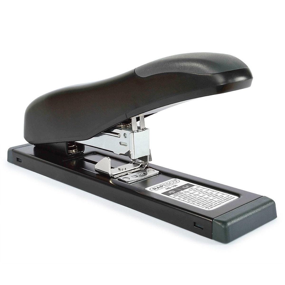 Rapesco HD-100 Stapler and 923/10mm Staple Set (1307), black with staples