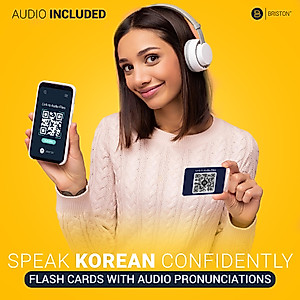 41 Korean Alphabet Hangul Flash Cards – Educational Language Learning Resource with Pictures for Memory & Sight Words - Fun Game Play - Grade School, Classroom, or Homeschool Supplies – Briston Brand