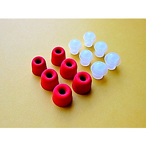 12pcs (RDMF-CLNMH-Sc)- S/M/L Premium Memory Foam and Noise Isolation Replacement Earbuds Eartips Compatible with Monster Turbine Pro, Gratitude, DNA, and Diesel VEKTR in Ear Earphones