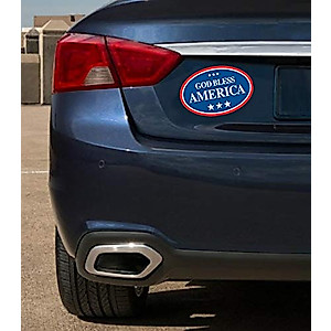 Prismatix Patriotic Magnet - American Flag with Bright Colors - Long Lasting Magnets for Cars - Refrigerator Car Decals - Well Designed Magnetic Fridge Decal-Made in USA (6" x 4", in God We Trust)