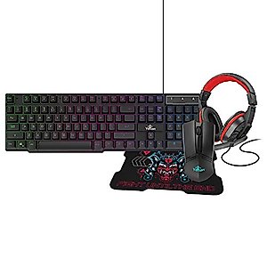 YEYIAN Hydra 2000 Gaming RGB Keyboard, Mouse, Headset, Mousepad Combo Kit