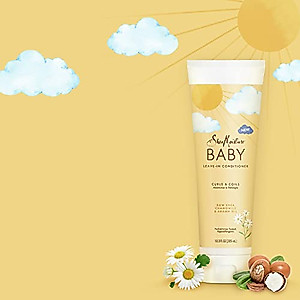 SheaMoisture Baby Leave-In Conditioner for Curly Hair Raw Shea, Chamomile and Argan Oil Moisturizes and Helps Detangle Delicate Curls and Coils 10.3 oz