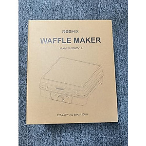 Belgian Waffle Maker 4 Slices, 1200W Waffle Iron, Anti-Overflow Waffle Iron with Browning Knob, Nonstick Plates, Indicator Lights, Silver/Black