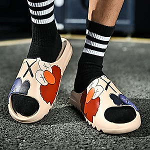 Maximus Corban Comfortable and Unisex Pillow Slides for Men and Women, Lightweight Summer Slippers for Indoor and Outdoor, Non slip shower cloud slippers