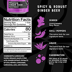 Q Mixers Premium Ginger Beer, 7.5 Fl oz (Pack of 24), Premium Cocktail and Mocktail Mixer Made with Real, Natural Ingredients (Packaging May Vary)